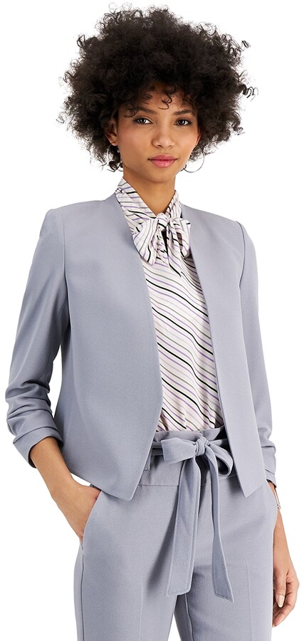 Bar III Open-Front Crepe Jacket, Created for Macy's - ShopStyle