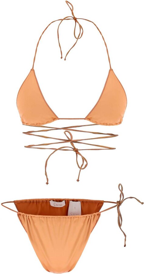 Oseree satin microkini set - ShopStyle Skirts