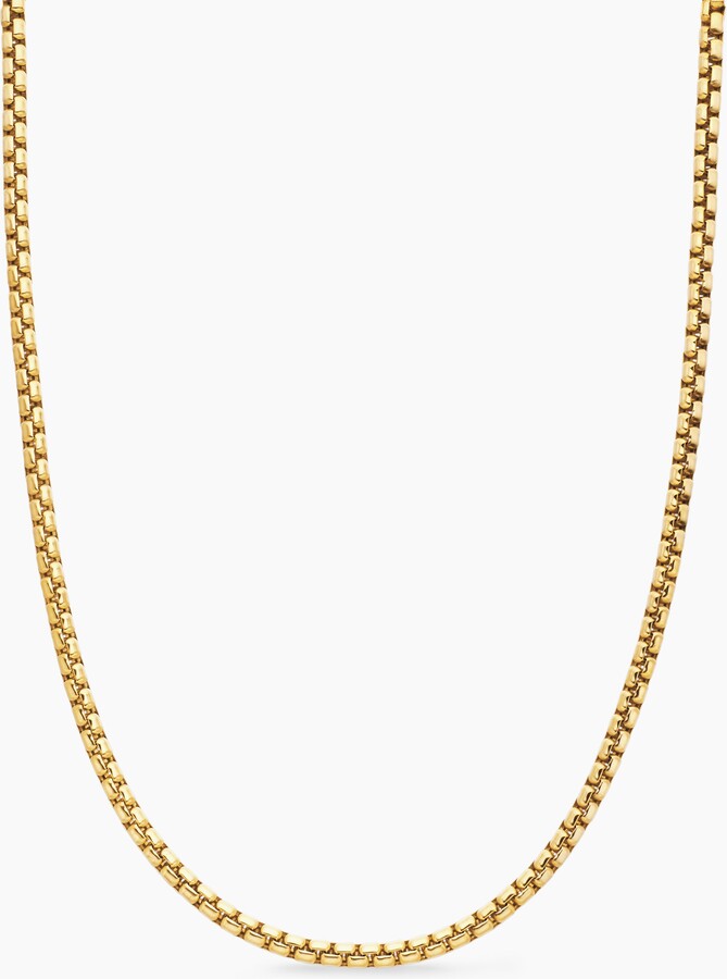 David Yurman Box Chain Necklace in 18K Yellow Gold | Men's | Size 22 IN ...