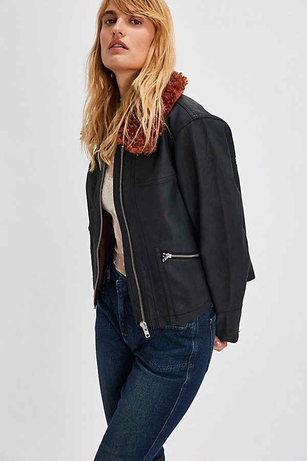 Free People We The Free Jayce Vegan Leather Jacket - ShopStyle