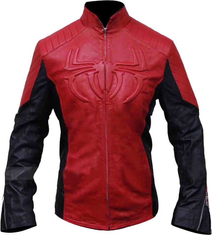 Red Smoke Tom Holland Avengers Infinity War Laether Jacket - ShopStyle