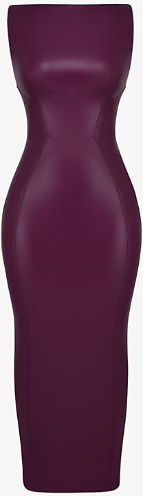 House Of CB Womens Merlot Sahara Sleeveless Form-fitting Faux-leather ...