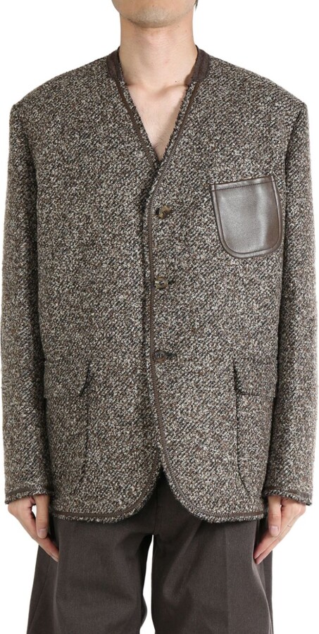 Junya Watanabe Tweed Blazer - ShopStyle Jackets