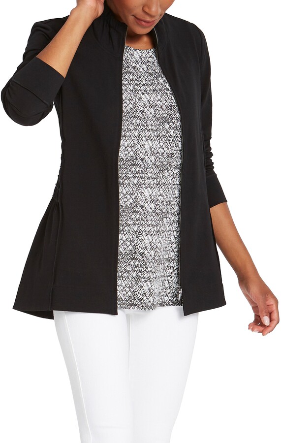 Nic+Zoe The Perfect Zip Front Knit Jacket - ShopStyle