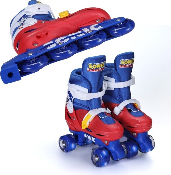 Sonic the Hedgehog 2in1 Kids Roller Skates, Transform from Quads to ...