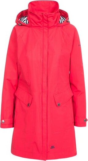 Trespass Womens/Ladies Rainy Day Waterproof Jacket (Red) - Red - ShopStyle