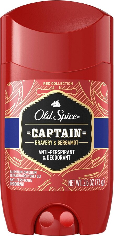 Old Spice Red Collection Captain Scent Invisible Solid Anti-Perspirant ...