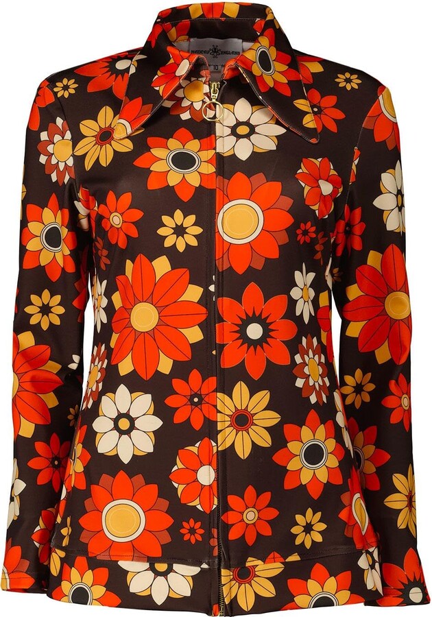 Madcap England Women's Retro 60s 70s Daggar Spear Beagle Collar Zip ...