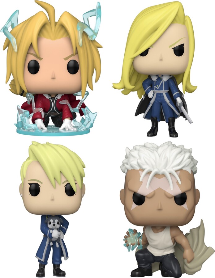 Funko Animation Full Metal Alchemist Brotherhood 4 Piece Collectors Set ...