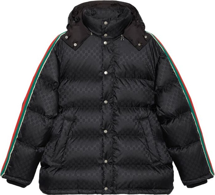 Gucci Gg-Jacquard Puffer Jacket - ShopStyle