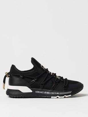 Versace Jeans Couture Logo-Print Lace-Up Sneakers - ShopStyle