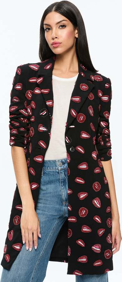 Alice + Olivia A+o X Tom Wesselmann Bret Long Blazer - ShopStyle