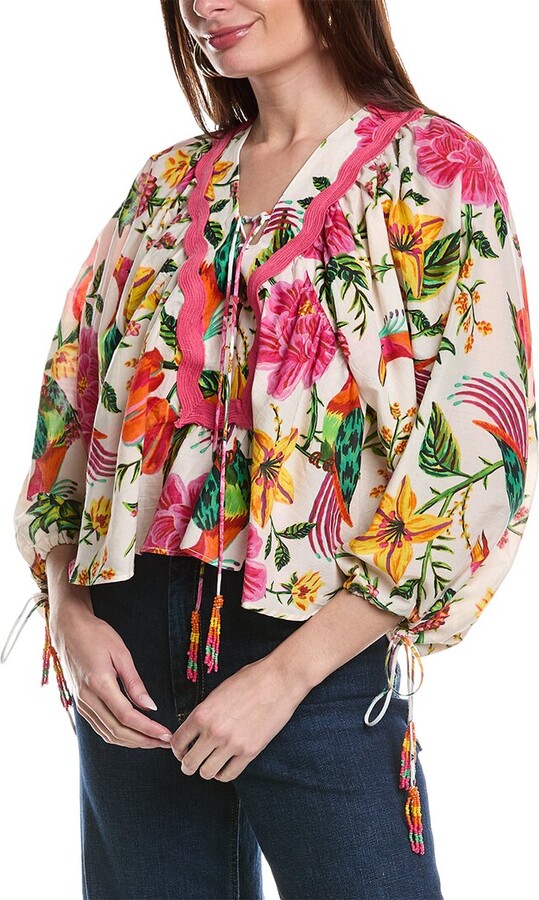 Farm Rio Toucan's Garden Blouse - ShopStyle