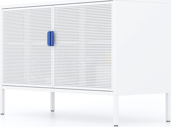 Metal Storage Locker Cabinet, Adjustable Shelves Free Standing ...