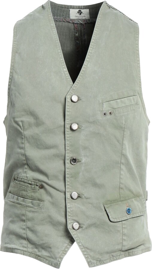 GARRY'S EARTH Vest Sage Green - ShopStyle Outerwear