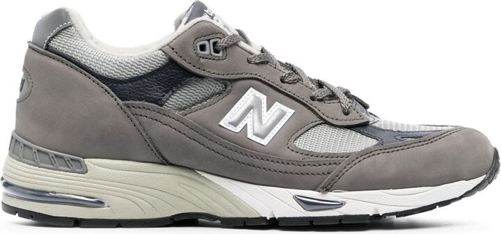 New Balance Suede Panels Lace-Up Sneakers - ShopStyle