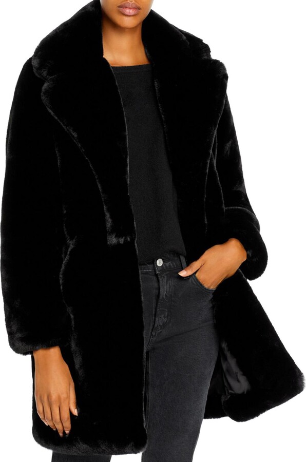 Apparis Sasha Womens Faux Fur Midi Faux Fur Coat - ShopStyle