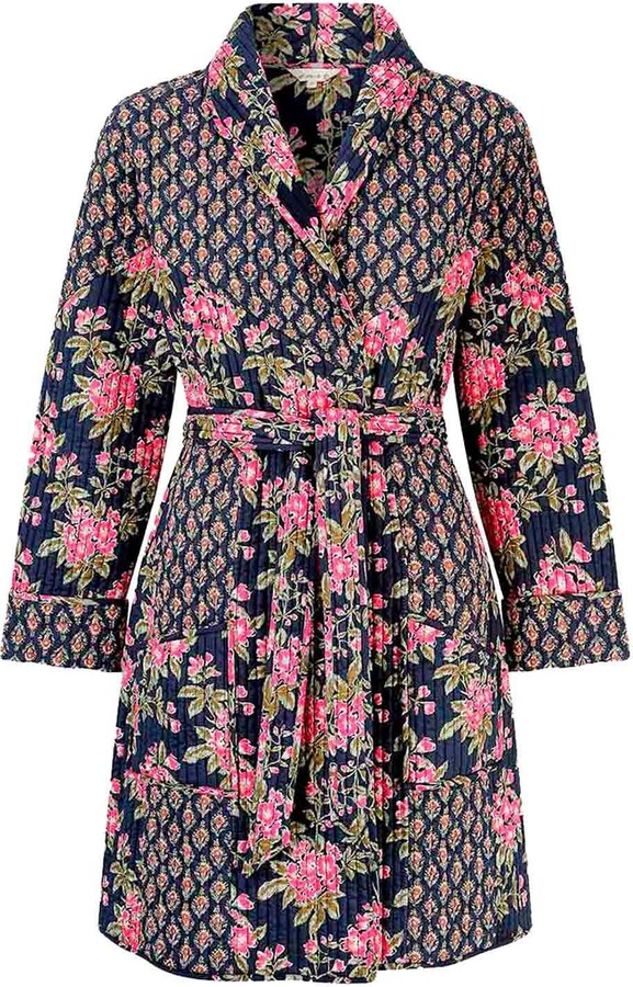 EAST Women's Black Charlotte Bci Cotton Longline Quilted Jacket - ShopStyle