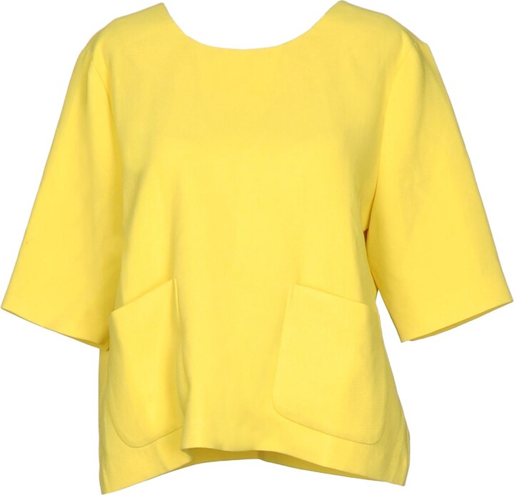 Suncoo Blouse Yellow - ShopStyle Tops