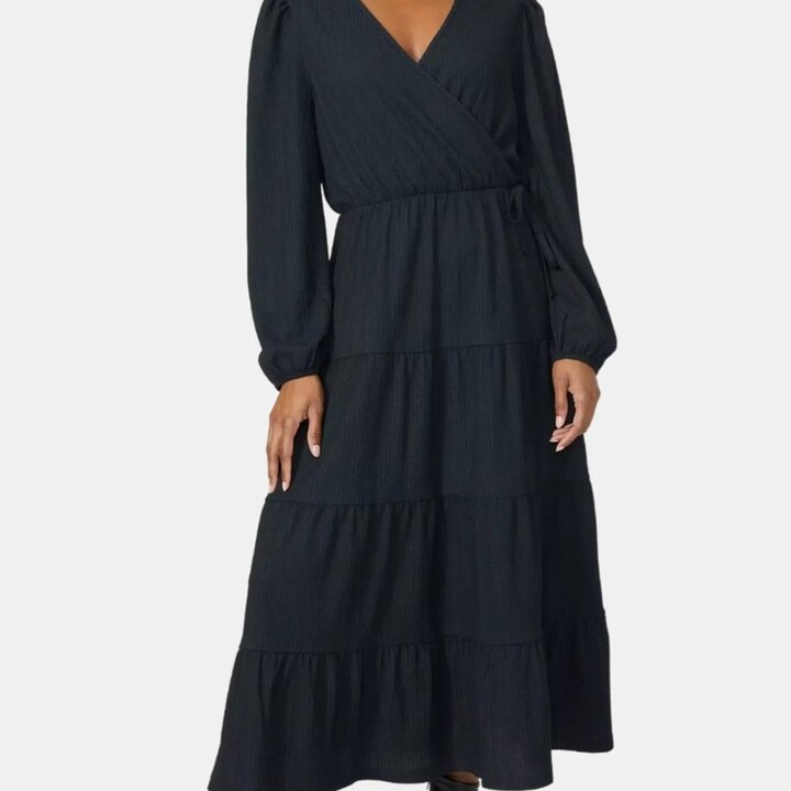 Principles Womens/Ladies Tiered Wrap Maxi Dress - ShopStyle