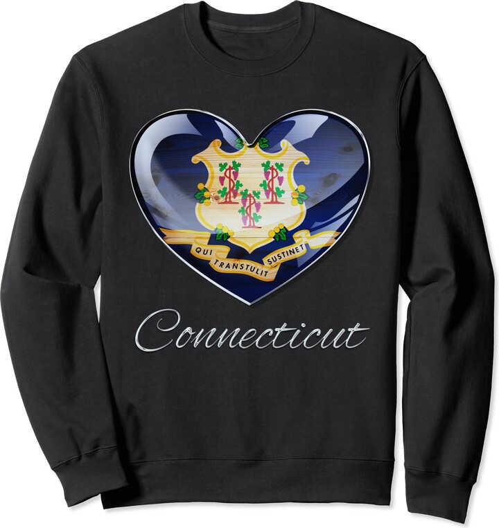 Heart of Oak Graphics Love Heart of Oak Connecticut Flag Design ...