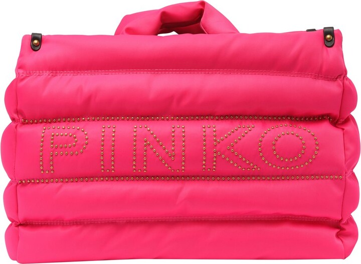 Pinko Logo Embellished Padded Tote Bag - ShopStyle