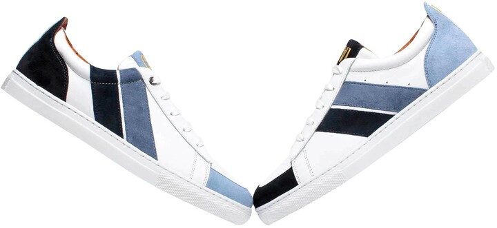 CAVAL - Mismatched Sneakers 50 Shades Of Blue - ShopStyle Trainers ...