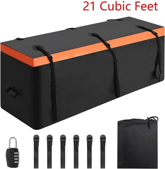 WhizMax 21 Cu.Ft. Hitch Bag Box Travel Cargo Luggage Carrier Waterproof ...