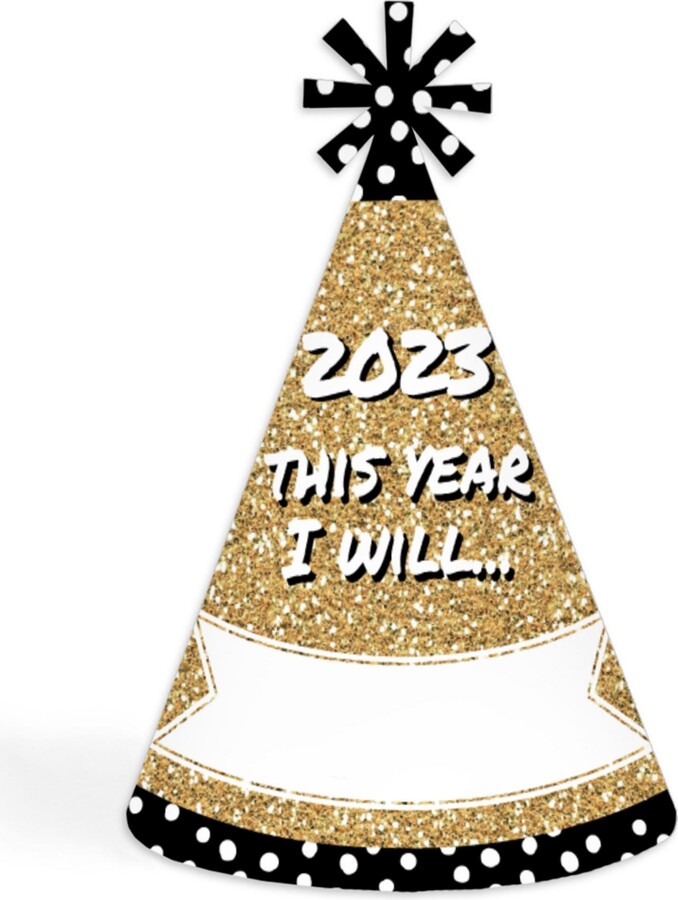 Big Dot Of Happiness Pop, Fizz, Clink - Cone 2024 New Year's Eve ...