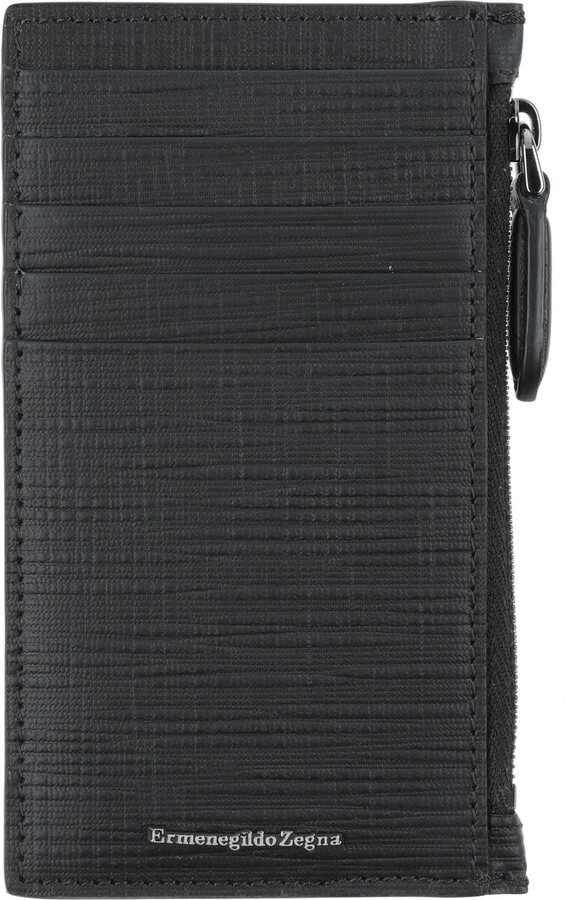 Ermenegildo Zegna Document Holder Black - ShopStyle Wallets