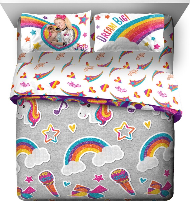 Jojo Siwa 6 Piece Rainbow Sparkle Bed Set, Queen Bedding - ShopStyle