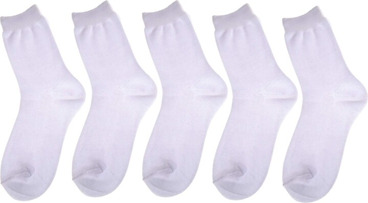 Wb Socks 5 pairs of Plain White school socks - ShopStyle