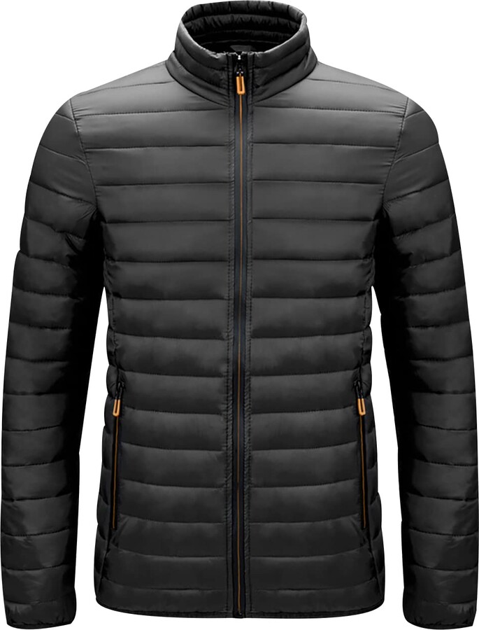 Peuignao Mens Puffer Jacket Quilted Jacket for Men Padded Jackets ...