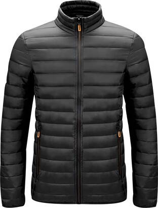 Peuignao Mens Puffer Jacket Quilted Jacket for Men Padded Jackets ...