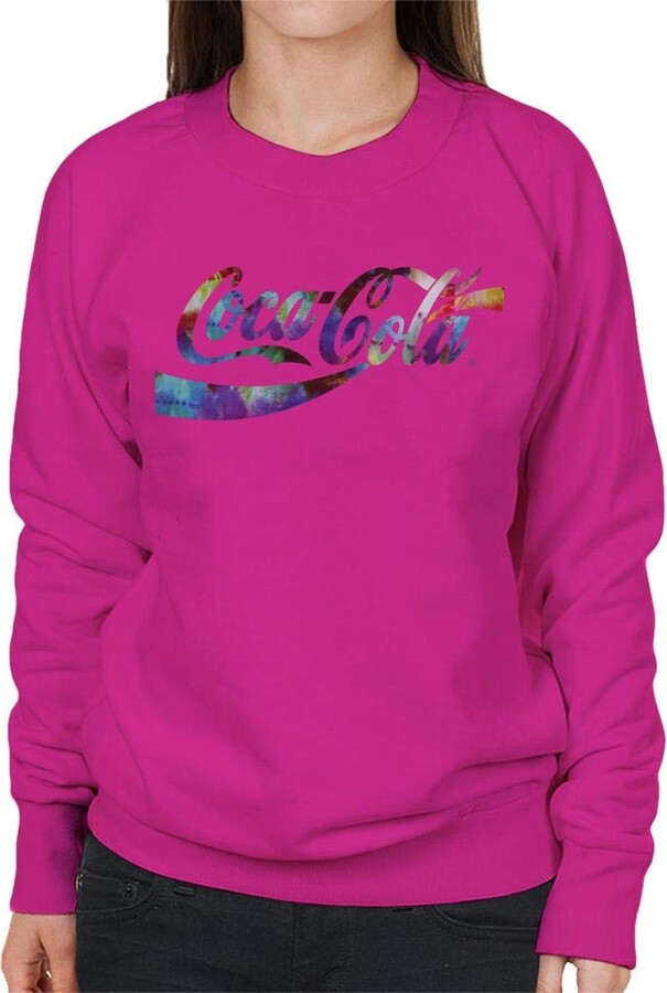 All+Every Coca Cola Colourful Gradient Mist Logo Women's Sweatshirt Hot ...