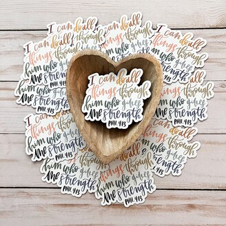 Etsy Bible Verse Magnet | Christian Fridge Philippians 413 Faith ...