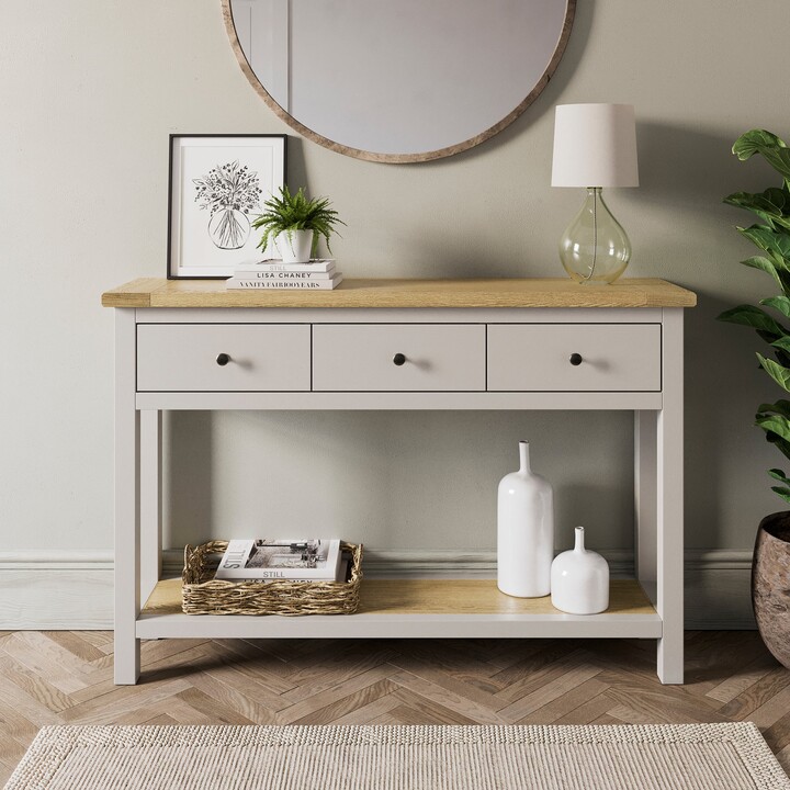 Dunelm Olney Console Table Stone - ShopStyle