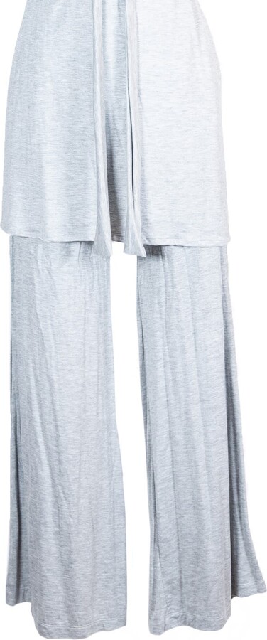 Jennafer Grace Women's Grey Heather Palazzo Pant - ShopStyle Wide-Leg ...