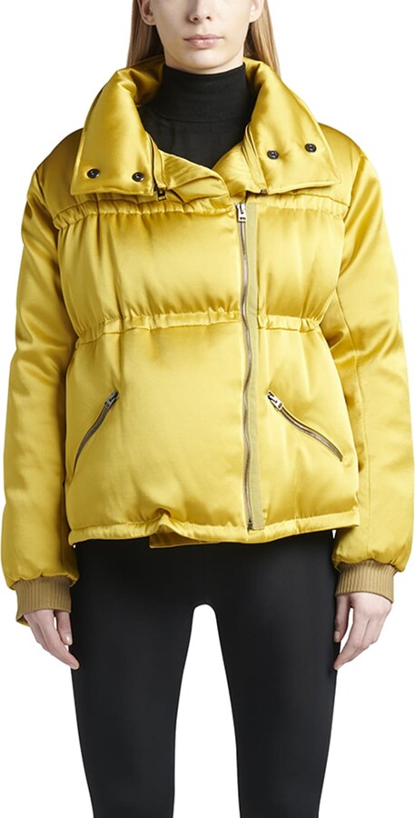 Tom Ford Satin Puffer Jacket w/ Detachable Collar - ShopStyle
