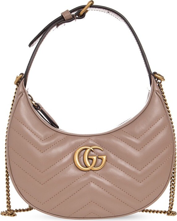 Gucci GG Marmont Half-Moon-Shaped Mini Bag - ShopStyle