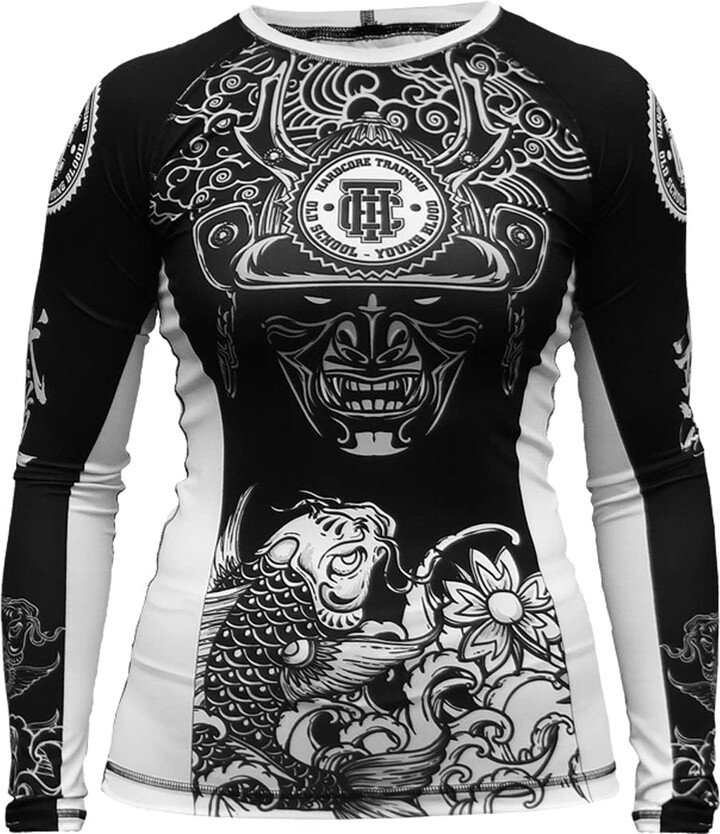 Hardcore Training Koi Rash Guard Women Compression Shirt Long Sleeve ...