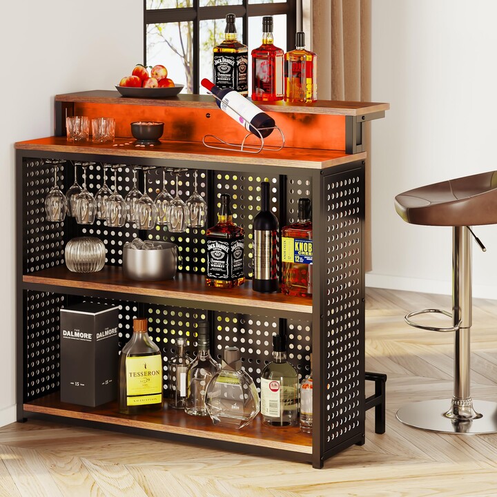YITAHOME Mini Home Bar Unit with Music Sensing LED Light - ShopStyle