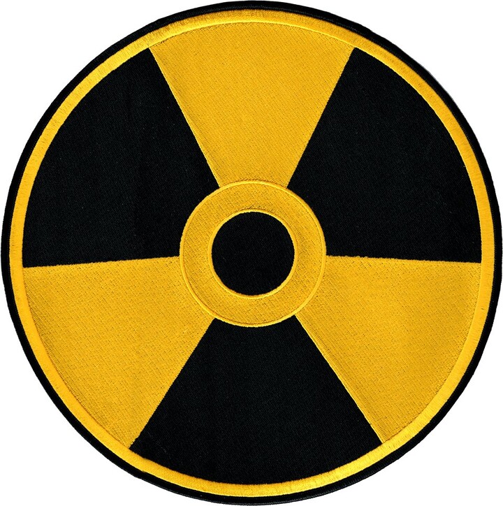 Cypress Collectibles Embroidered Patches Nuclear Radiation Symbol Large ...