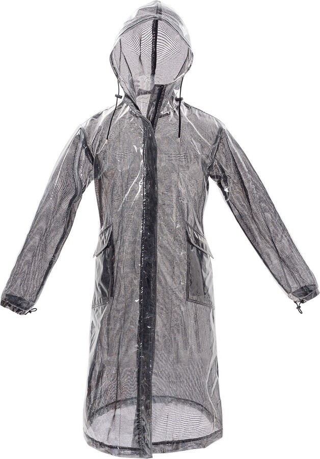 Yvette LIBBY N'guyen Paris - Women Clear Glass Plastic Rain Coat With ...