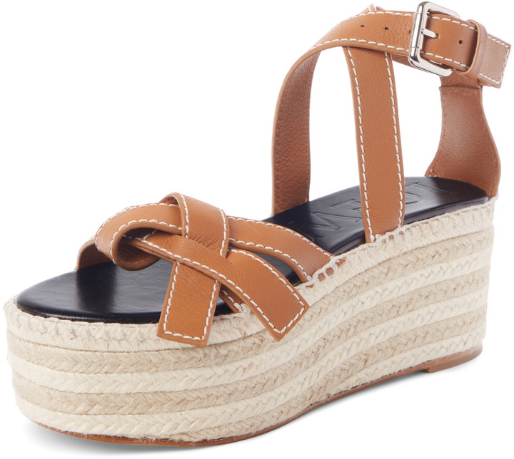 Loewe Gate Platform Wedge Sandal - ShopStyle
