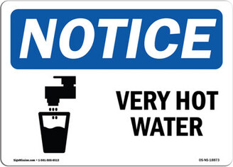 SignMission Osha Notice Very Hot Water Sign with Symbol - ShopStyle ...