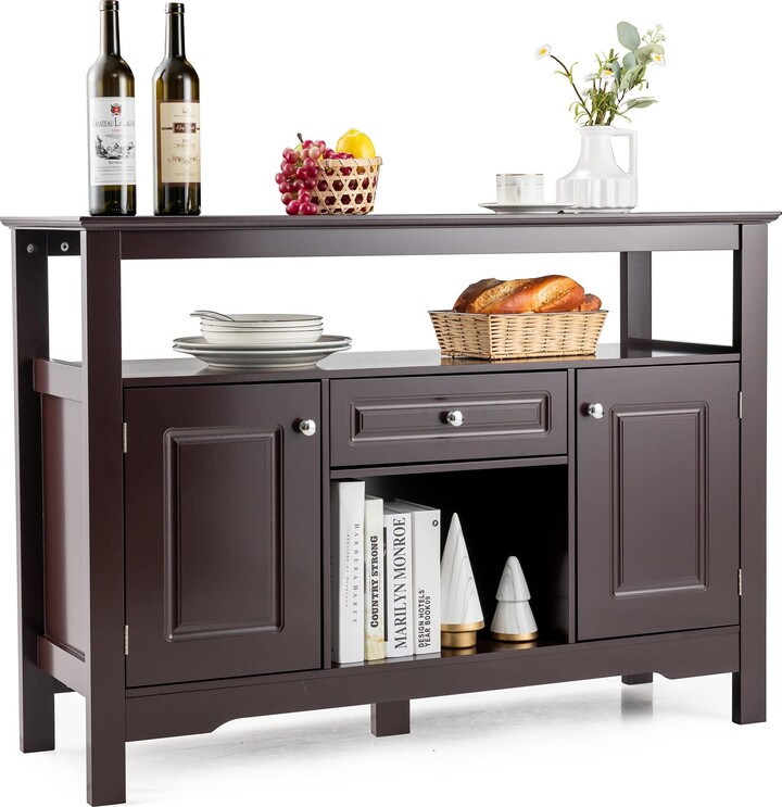 Global Pronex Buffet Cabinet with Storage, Bar Cabinet with Removable ...