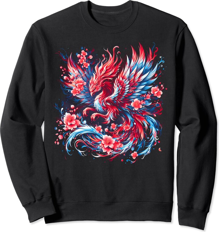 Phoenix Cherry Blossom Japanese Art Wear Store Japanese Phoenix and ...