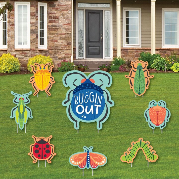 Big Dot Of Happiness Buggin' Out Outdoor Lawn Decorations Bugs Birthday ...