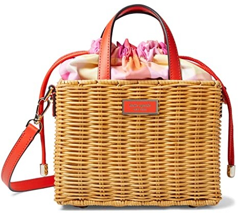 Kate Spade Sam Wicker Madras Printed Fabric Mini Satchel - ShopStyle